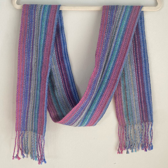 Melman | Accessories | Vintage Melman Alpaca Wool Scarf Boho Pastel ...